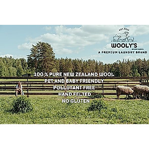 Wooly's Wool Dryer Balls, 8-PACK XL Sized Premium, Natural Fabric Softener, Replaces Dryer Sheets, Reduce Wrinkles & Static Cling, 30% Less Drying Time, Less Energy, Baby-safe. Balls for Laundry Dryer