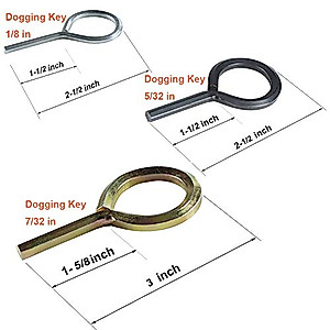 Joneaz Hex Dogging Key 1/8 inch 5/32 inch and 7/32 inch for Push Bar Panic Exit Device,Metal Dog Keys Kit 15-Piece, 3 Size