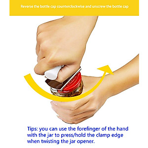 Jar Opener for Weak Hands, Lid Opener - Powerful Lid and Jar Opener, Quick Opening Tool for Cooking & Everyday Use, Jar Opener Wrench for Seniors Arthritis Elderly to Open Jar Easily