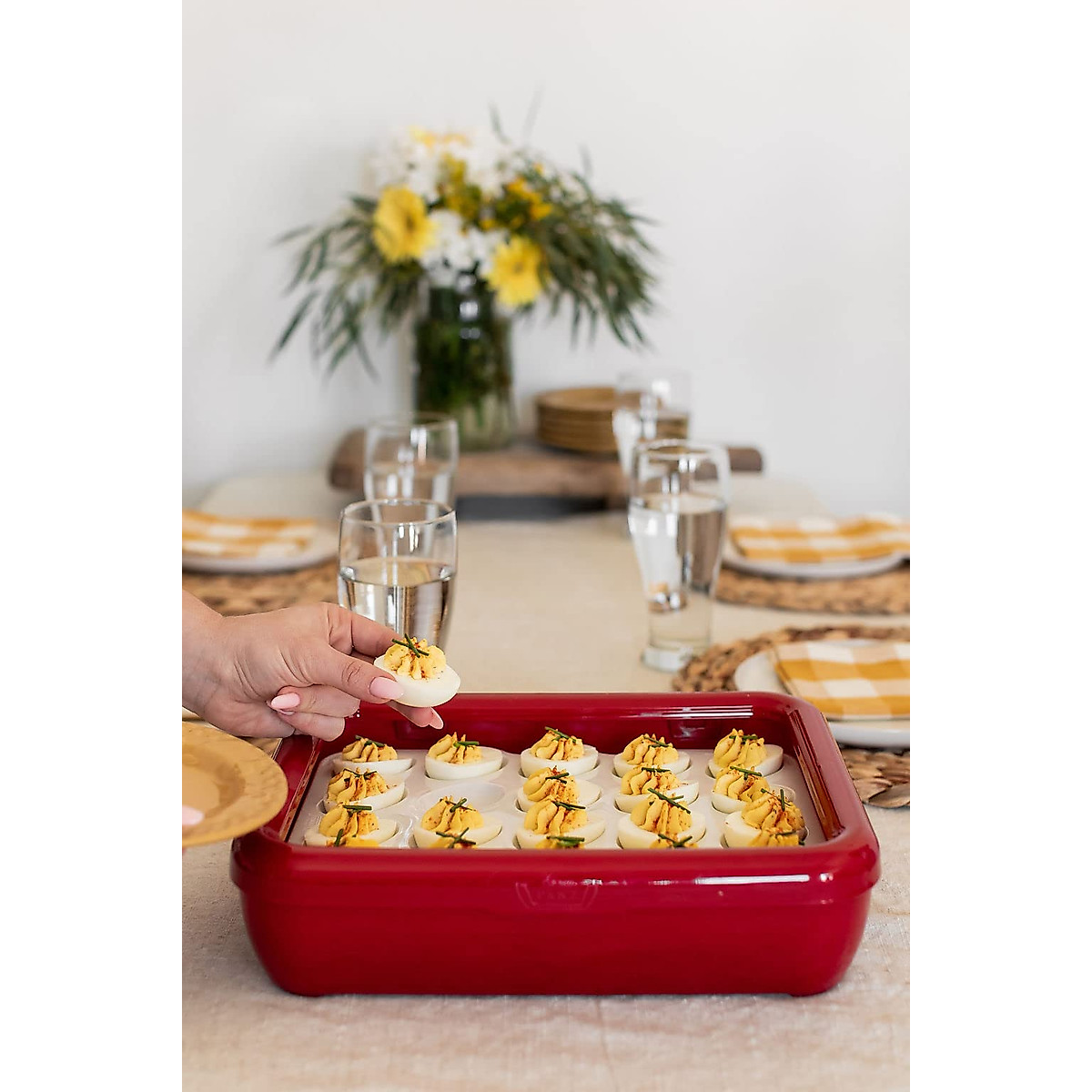Fancy Panz Deviled Egg Trayz Insert for use with Fancy Panz Classic, Premium & 2in1. Holds 20 eggs