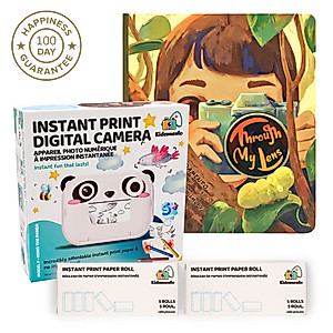 Kidamento Model P Instant Print Digital Camera and Photo Adventure Book Bundle, 100+ Hours of Fun Challenges