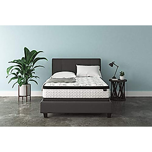 Signature Design by Ashley Chime 12 Inch Plush Hybrid Mattress, CertiPUR-US Certified Foam, Queen White