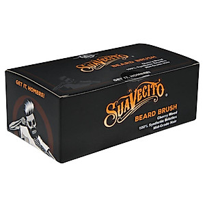 Suavecito Beard Brush Cherry Wood Mid Grade Synthetic Bristles