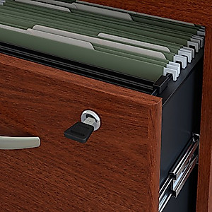 Bush Business Furniture Series C 2 Drawer Mobile File Cabinet in Mahogany
