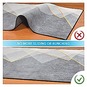 ZAKRA Non Slip Rug Pads,Anti Skid Carpet Mat,Provides Protection and Cushion for Area Rugs, Carpets and Floors,Extra Strong Grip and Thick Padding for Safe.(2x6 Ft)