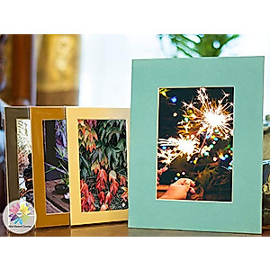 MBC Mat Board Center, Pack of 25, 11x14 White Picture Mats with Black Core Bevel Cut for 8x10 Photos