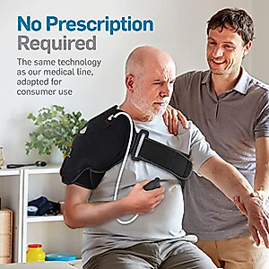 NatraCure Hot or Cold Therapy Shoulder Ice Pack Wrap, Shoulder Brace for Shoulder Pain Relief - (Heating Pad for Rotator Cuff Injuries, Surgery, Gym Injuries, Baseball, Pitching Injuries) - 6032