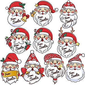 60 Pcs from Santa Tag Stickers Christmas Gift Name Labels for Holiday Festive Gift Wrapping Party Favors