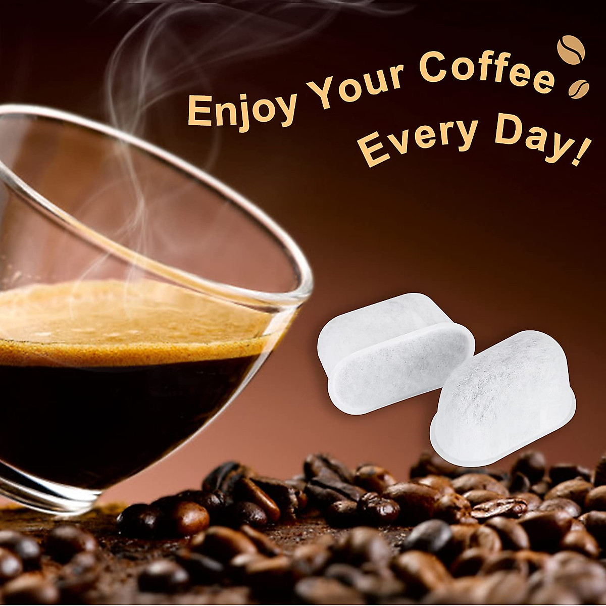 Premium 12-Pack Replacement Charcoal Water Filters for Keurig Coffee Machine