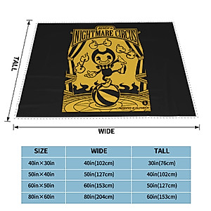 Super Soft and Comfortable Tassel Blanket Ben&Dy All-Weather Bedroom Bed and Sofa Blanket Suitable for Children and Adults Quilt Black 50"X40"