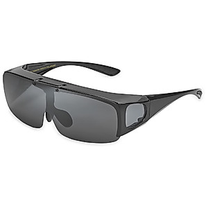 LEICO FASHION Polarized Sunglasses Fit Over Prescription Glasses for Men Women Flip Up Shield Wrap Around UV400 Driving Fishing Sports Shades