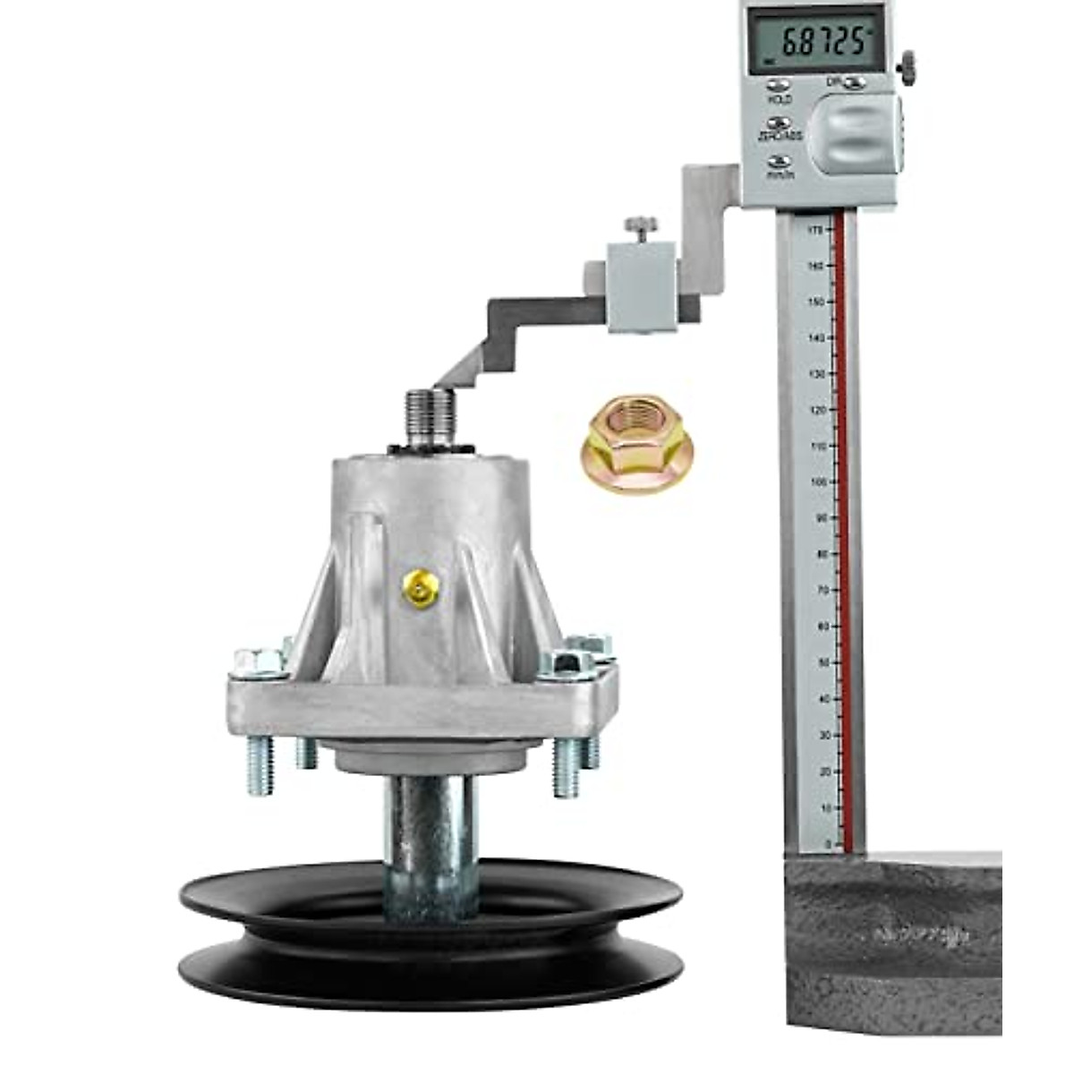 G.Times Outdoor Power Spindle Assembly Replace 918-0660B 618-04137 618-0625B 618-0990B 918-04137 918-0625B with Mounting Screws and Blade Mounting nut, Mounting Holes are Threaded