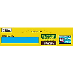 Nature Valley Sweet and Salty Nut Bars, Dark Chocolate Peanut Almond, 6 ct