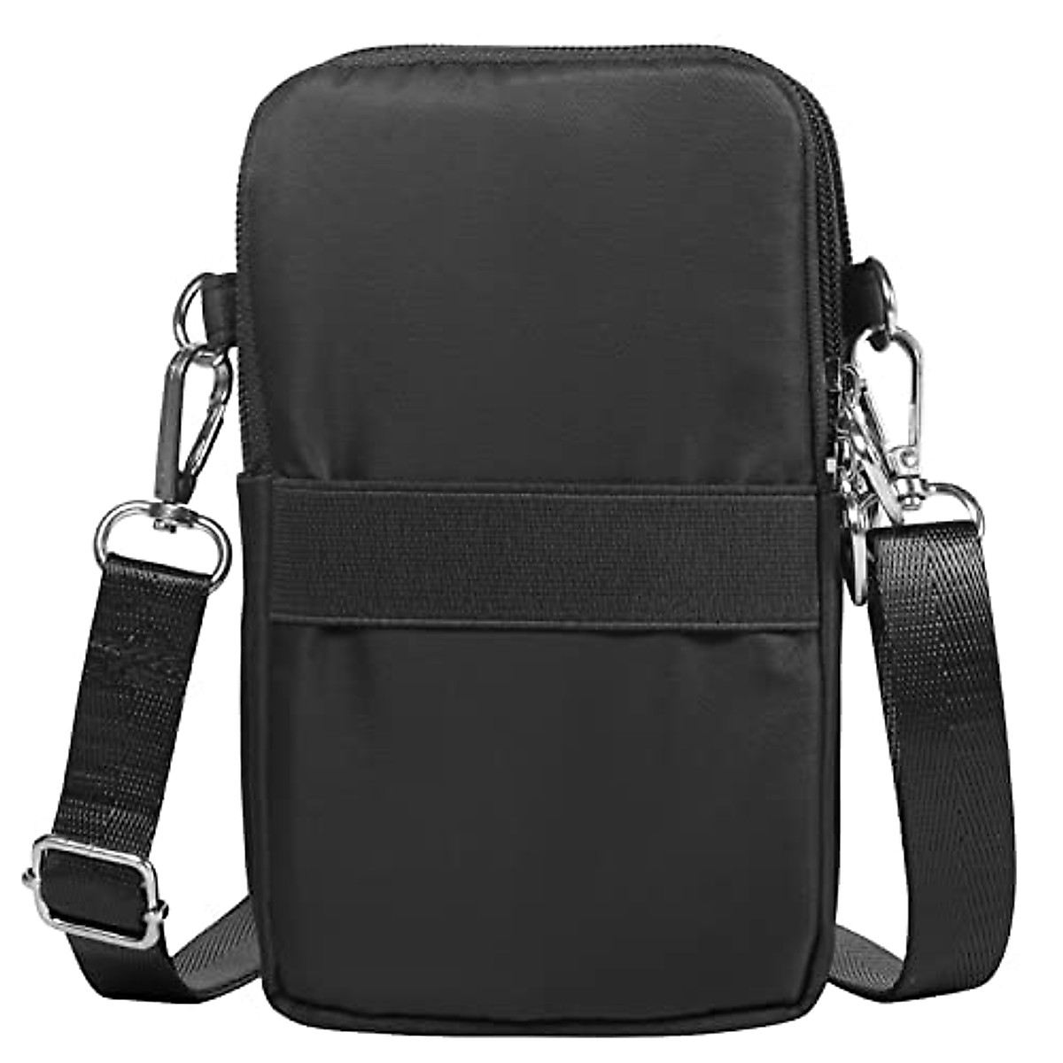 Small Crossbody Wallet Phone Bag Women Mini Shoulder Purse for iPhone 14 Pro Max 14 Plus iPhone 13 MIni 13 Pro Max 12 Pro Max XR 11 Pro Max X XS Max BLU Bold N2 G90 G91 TCL 30 Z 6.1 (Black)