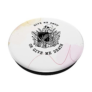 Romance Book Lover Smut Reader Give Me Smut Or Give Me Death PopSockets Swappable PopGrip