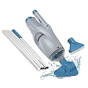 KOKIDO Swimming Pool Vacuum - Cordless Pool Suction Cleaner - Debris Filtration Great for Above Ground Pools, Hot Tubs, Spas, Jacuzzis - Handheld Rechargeable Battery Sweeper - XTROVAC 110 2022 UPDATE