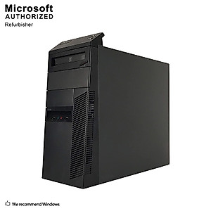Lenovo ThinkCentre Business Computer, Intel Core i5, 16G DDR3, 512G SSD, 2T, VGA, DP, WiFi, BT 4.0, DVD, Win 10 64 Bit-Multi-Language(CI5)(Renewed)