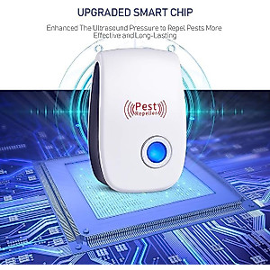 Orginal 2024 Ultrasonic Pest Repeller Indoor with 6 Pack – Human and Pet Safe–Pest Control for Home–Supermarket–Warehouse–Hotel–Restaurant