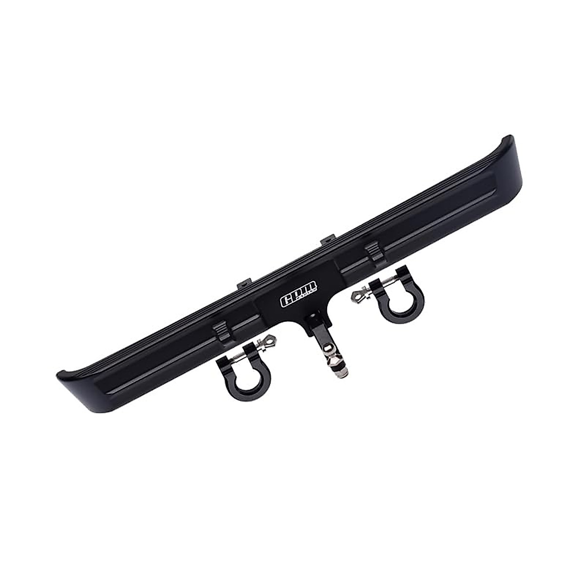 Aluminum Rear Bumper Mount + D-Rings + Tow Hook For Traxxas TRX-4 Chevrolet K5 Blazer (82076-4) - 3Pc Set Black