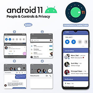 Blackview Unlocked Cell Phone A55, 4G Dual SIM Unlocked Phones, 3GB+16GB/SD 128GB Smart Phone Unlocked, Face ID, 3 Card Slots, 4780mAh, 6.5" HD+ Android Phone, AT&T, Cricket, T Mobile Phones Unlocked