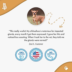 Scoot Stopper and Anal Gland Support for Dogs and Cats - 100% Natural Relief for Dog and Cat Constipation, Rectal Prolapse, Itching, Inflammation, Bum Scooting and Difficult Pooping - 400 Small Pills