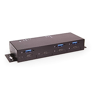 7 Port USB-C Hub with Surge Protection, 5Gbps Speed & 2.4A Charging