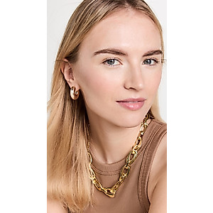 Adina's Jewels Women's Bubble Hoop Earrings, Gold, One Size