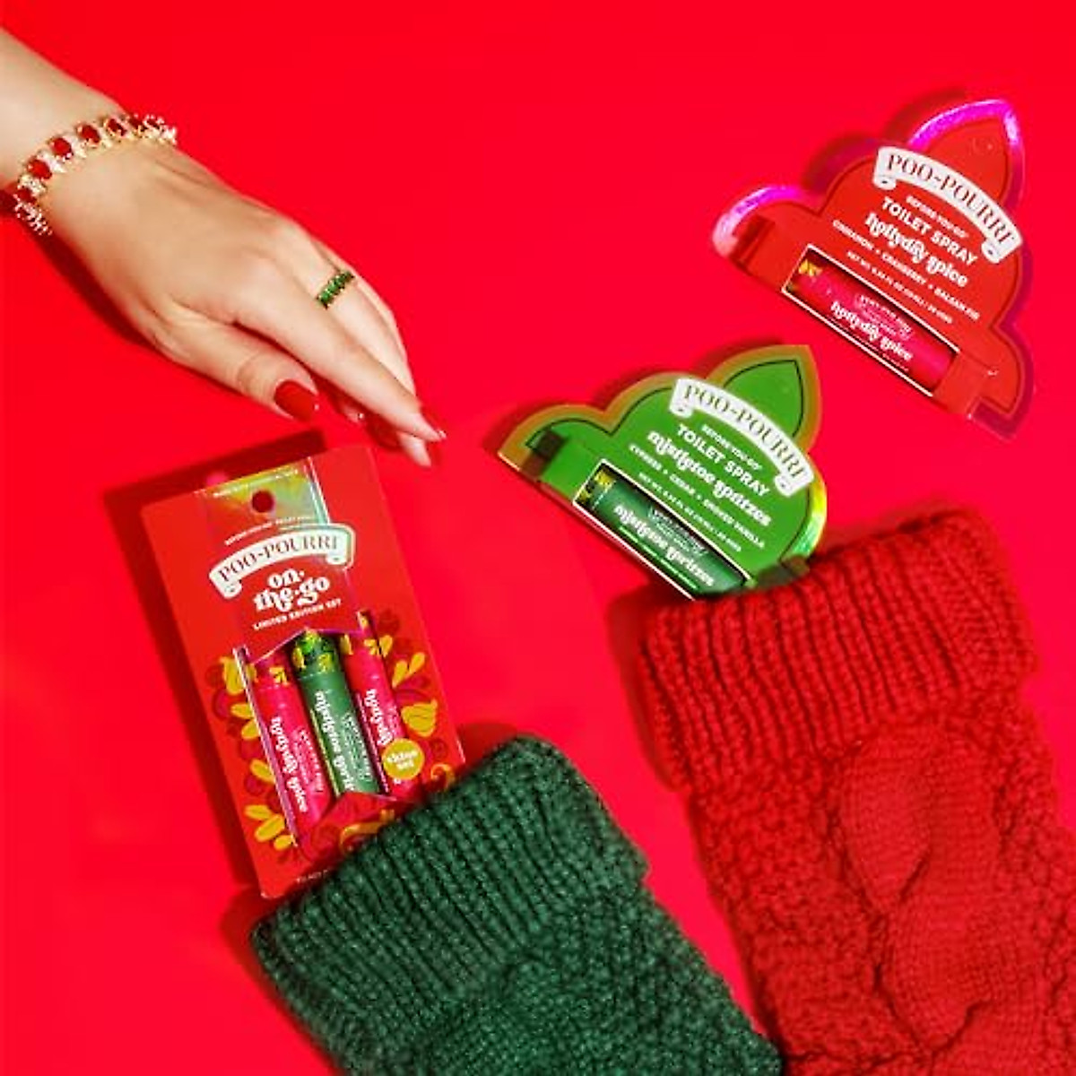 Poo-Pourri Holiday On-The-Go Travel Size, 3 pack Gift Set, 10mLs Each