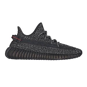 adidas Mens Yeezy Boost 350 V2 FU9006 Black - Static - Size 12.5