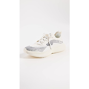 APL: Athletic Propulsion Labs Women's Streamline Sneakers, Ivory/Smoke, Off White, Stripe, 7 Medium US