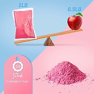 POPUPARTY Gender Reveal Powder - 2 lbs Pink – Perfect for Baby Reveal Balloons, Burnouts, Car Exhaust, Photoshoots, Pinatas