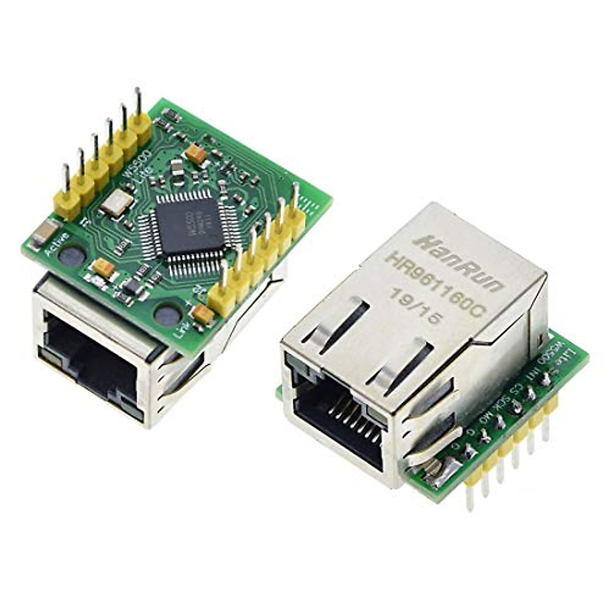 HiLetgo W5500 SPI to LAN Ethernet Network Module TCP IP STM32 Interface 3.3V 5V for Arduino ...