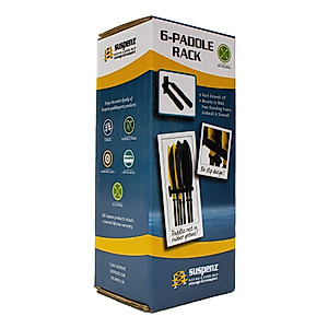 Suspenz 6-Paddle Rack Black, 14"