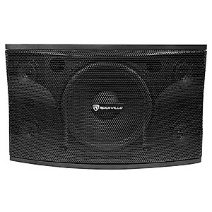 Rockville Karaoke Machine System w/Pair 12" Speakers+Bluetooth Mixer Amp+Mics + Rockville R14GSBR100 Red/Blk 14 Gauge 100' Ft. Mini Spool Car Audio Speaker Wire