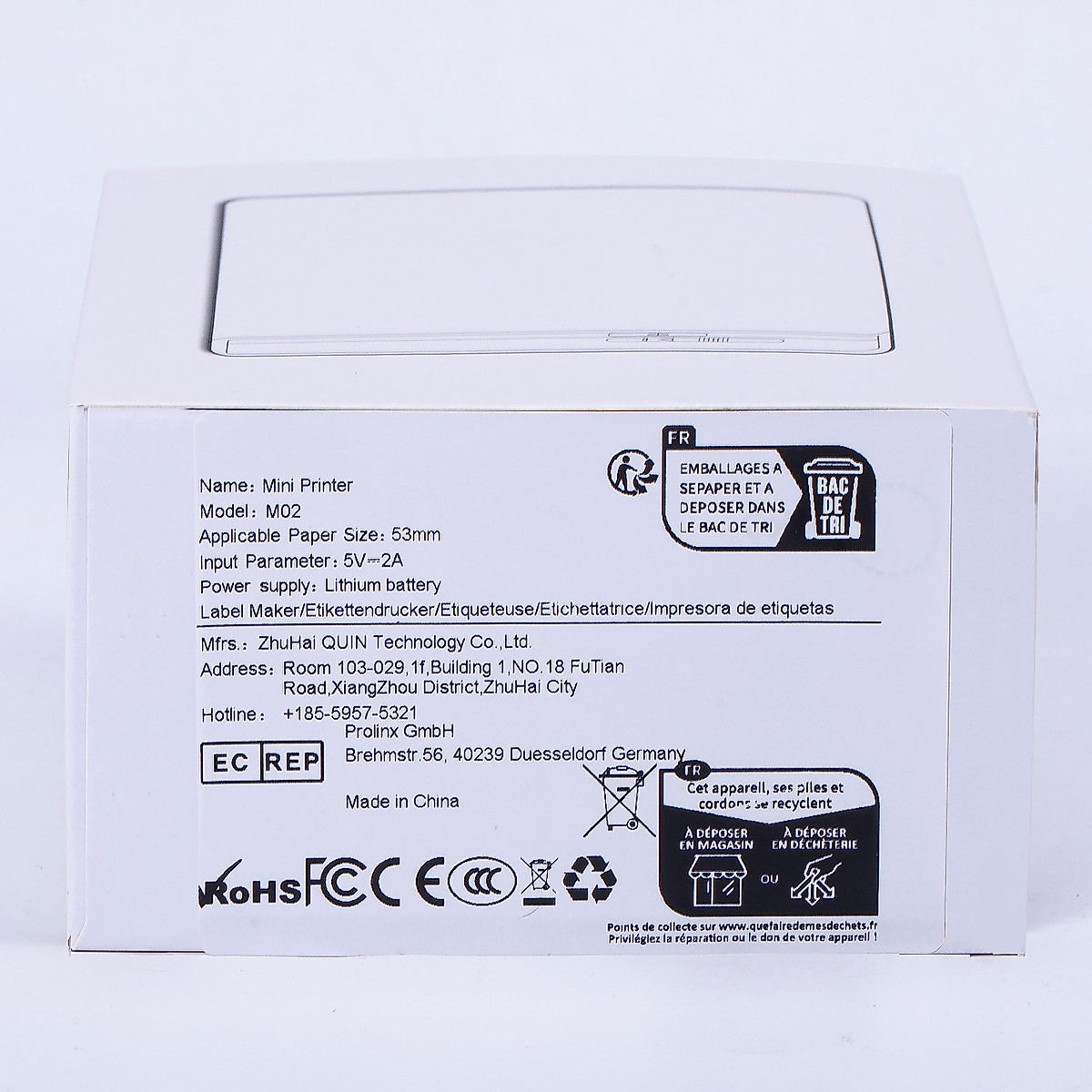 Phomemo Pocket Printer - M02 Mini Bluetooth Wireless Sticker Printer, Compatible with iOS & Android, Thermal Mobile Printer for Fun, memo, to-do List, Work Notes, DIY Journal, Green