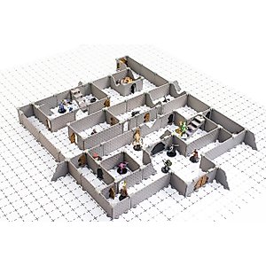Dirt Cheap Dungeons Modular Dungeon System - Rogue Set (Medium): RPG Terrain Building for Dungeons & Dragons, Pathfinder, War Gaming, and More!