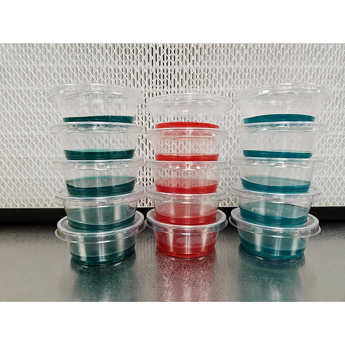 Booming Acres 70mm Potato Dextrose Yeast Colored Agar Cup 15 Pack | Premade Prepoured Sterile Agar Cups