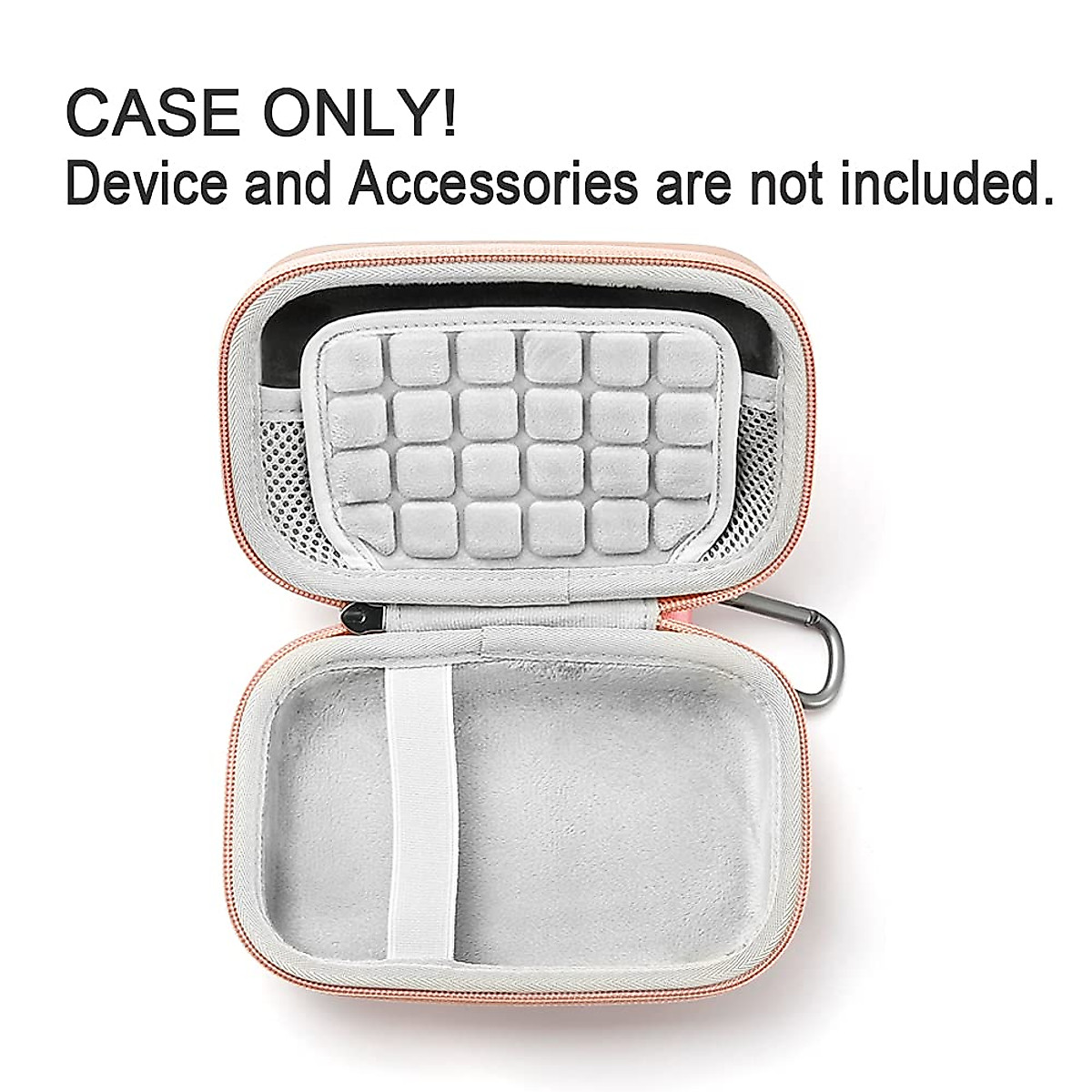 Hard Travel Carrying Case for Phomemo D30 Label Maker Portable Mini Thermal Label Printer and It's Accessories, Protective Storage Bag - Rose Gold