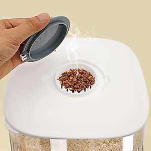 LUGBING Rice Dispenser 22 Lbs,Large Grain Storage Container with Rice Cup Food Dispenser Kitchen Organizer for Rice,Beans,Grains,Cereal Dry Food Storage,Rice Containers