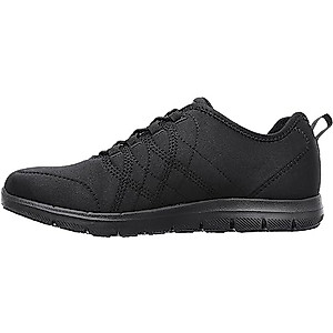 Skechers Women's Ghenter Srelt Work Shoe, Black, 6 M US