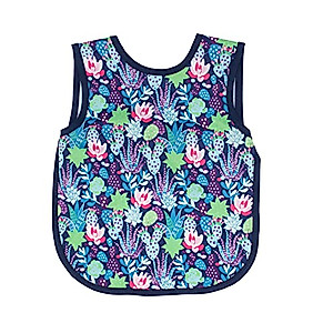 BapronBaby Desert Floral Bapron - No Neck Tie Safer Bib for Baby & Toddler - Soft Waterproof Stain Resistant - Machine Washable - Sz Baby/Toddler 6m-3T