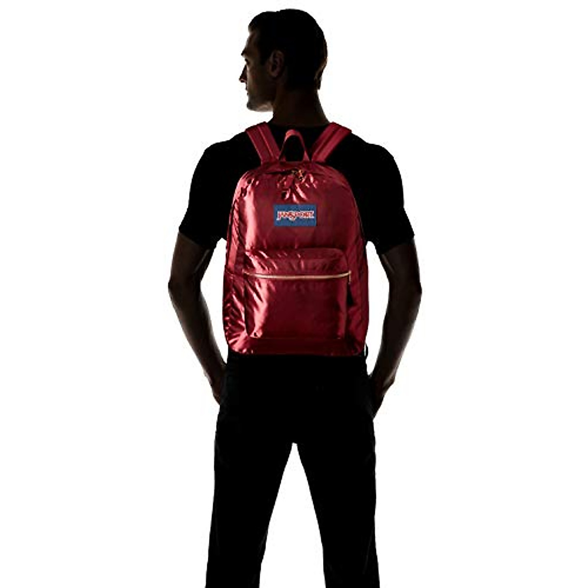 JanSport JS0A3C4W50C High Stakes Backpack, Russet Red/Rose Gold