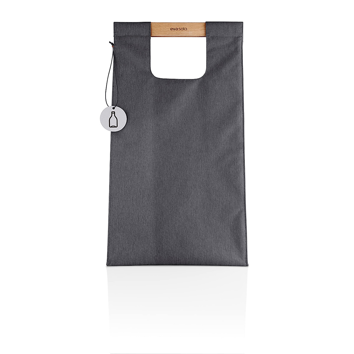 Eva Solo | Waste Separation Bag 7.4 Gallon (28 litres) | Beechwood Handles with Magnet Closure | Robust Stable Waste Separation Bag | Dark Grey