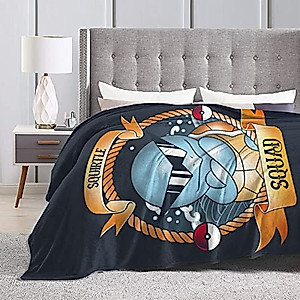 4414 Interesting Flannel Fleece Blanket for Beding Cozy Plush Throw Lightweight Decorative Air Conditioner Towel Couch Sofa Chair Office Travelling Camping Gift 50ft X40ft , Black