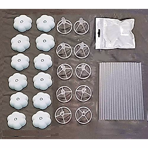 Clear Transparent Balloon Sticks and Stands 10pc set, holders, reusable balloon sticks for table top use with LED Bobo Balloon, for wedding decor, party decoration (10 pack, Transparent)