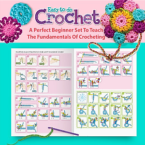 4M 3625 Easy-To-Do Crochet Kit - DIY Arts & Crafts Yarn Gift for Kids & Teens, Boys & Girls