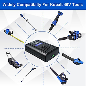 DTK Replacement for Kobalt 40V Battery MAX 3000mAh KPM1040A-03, KM-1640-06, KM 4040-06 Cordless Power Tool Batteries