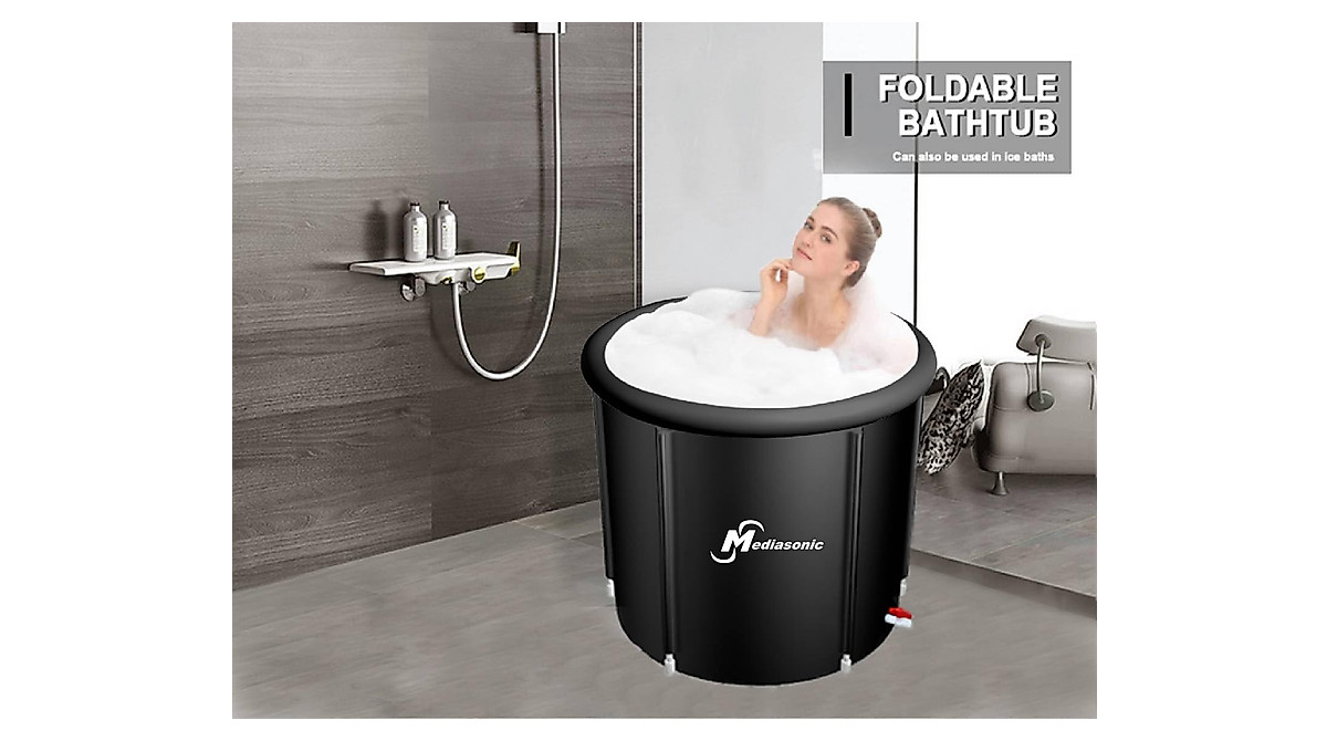 Ice Bath Tub for Athletes | Large 115-Gallon Cold Recovery Tub