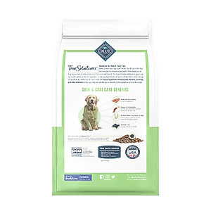 Blue Buffalo True Solutions Perfect Skin & Coat Natural Adult Dry Dog Food, Salmon 4-lb