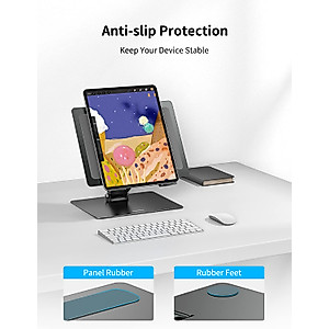 MOMAX Adjustable Laptop Stand, Portable Laptop Stand Adjustable Height Ergonomic Computer Stand Holder Lift for Desk Compatible with MacBook Air Pro, Dell XPS, HP All Laptops (11-17'') Dark Grey